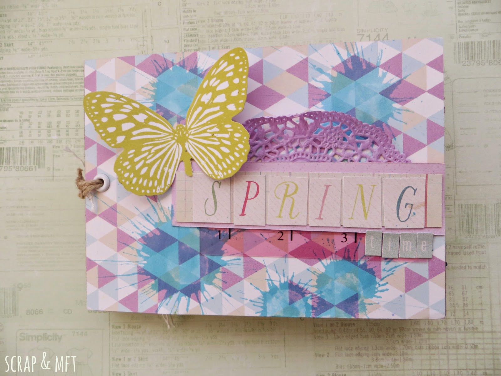 SCRAP & my favourite things: Mini álbum Springtime