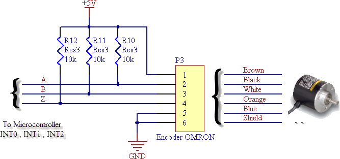 การเชื่อมต่อและการเขียนโปรแกรมใช้งาน Rotary Encoder แบบ X4 Counting