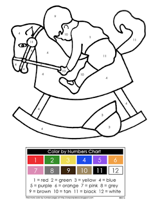 Crayon Palace: Color-by-number: Rocking Horse