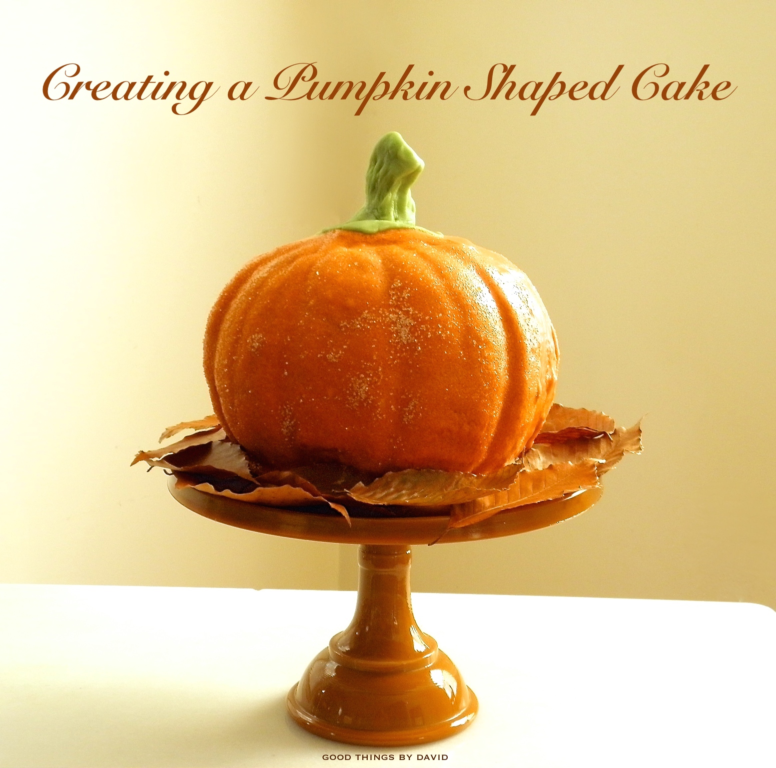 Creating a Pumpkin Shaped Cake