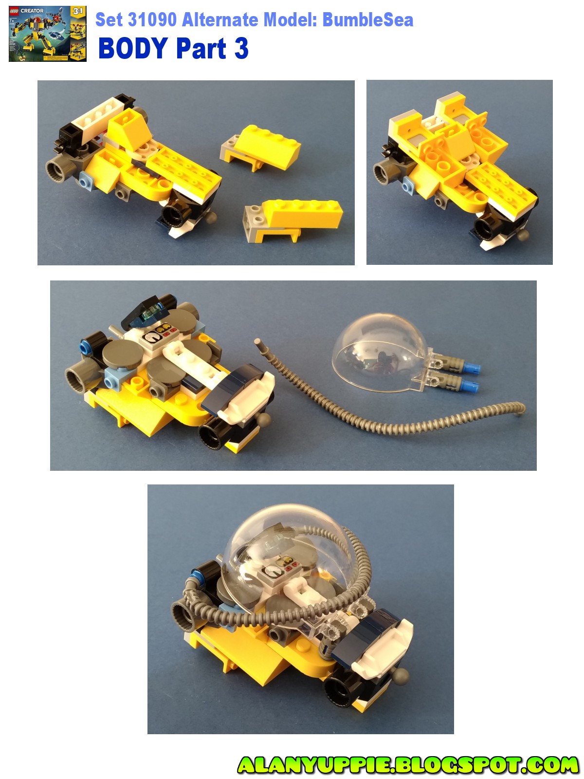 Alanyuppie's LEGO Transformers: LEGO Creator 31090 Underwater Robot ...