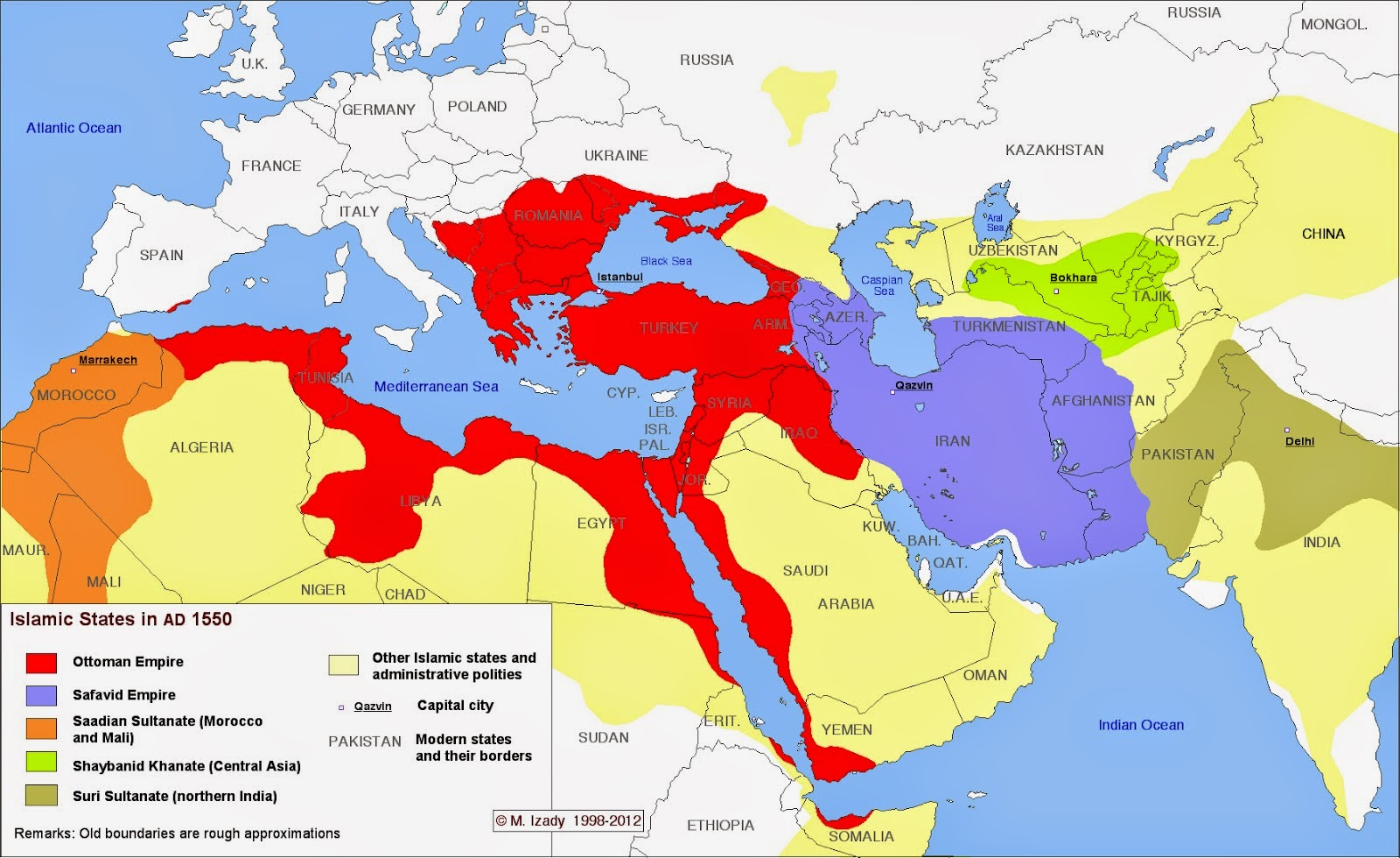 RINGAN KEPALA: Perubahan Geografi Negara Umat Islam melalui Peta