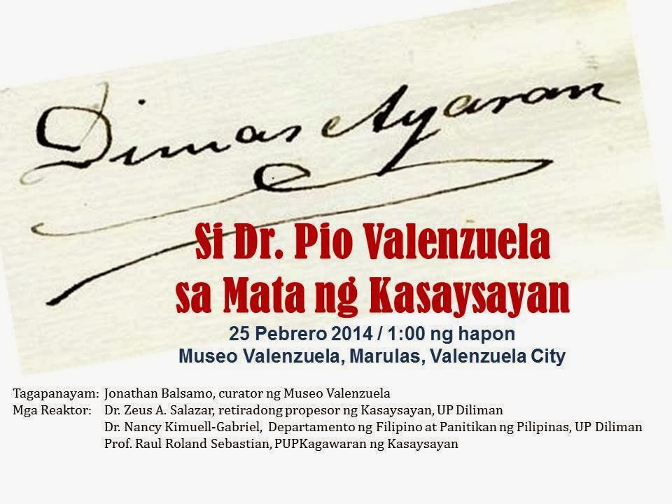 Museo Valenzuela: SI DR. PIO VALENZUELA BILANG AMA AT ASAWA