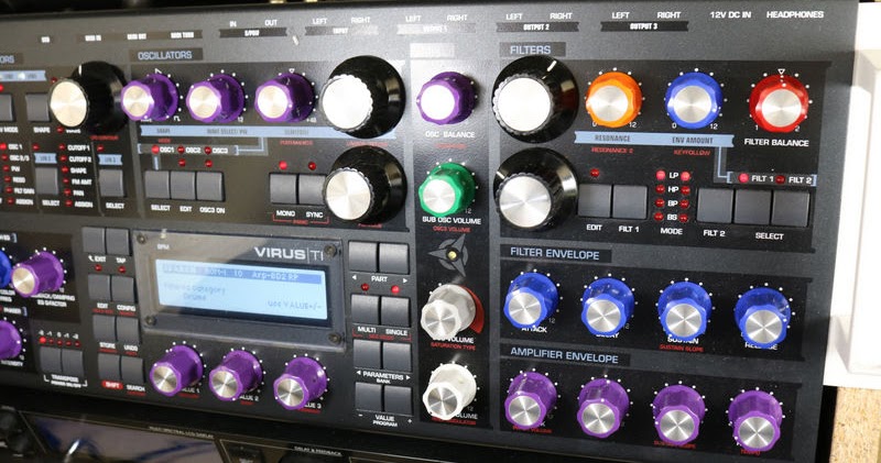 MATRIXSYNTH: Access Virus TI with Custom Colored Moog Style Knobs ...