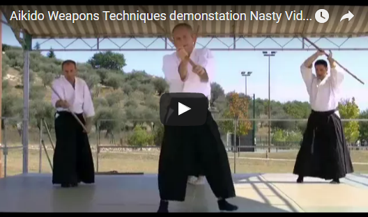 Aikido Weapons Techniques demonstation Nasty Videos - Self Defense Classes