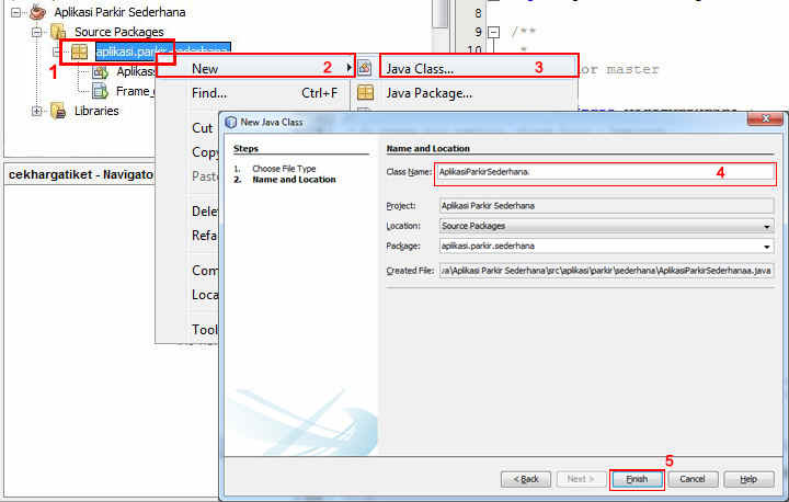 Program Parkir Sederhana Menggunakan Java NetBeans - Lutfi_Najmi_STMIK_ERESHA