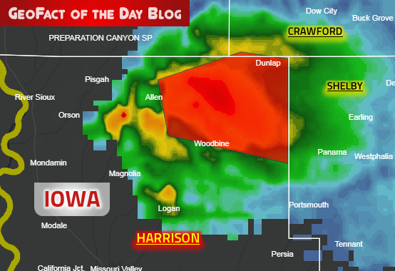 GeoFact of the Day: 9/24/2019 Iowa Tornado Warning 3