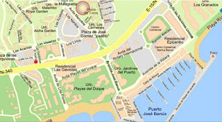 Map of Marbella, Spain