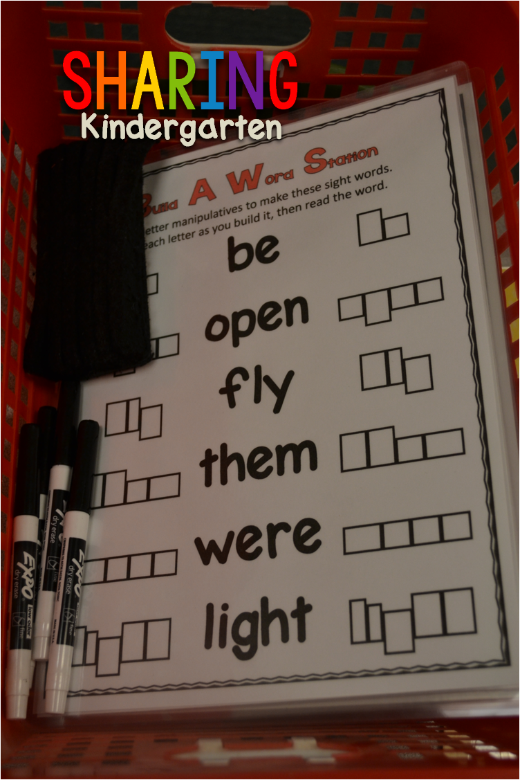Sight Word Stations | Live, Love, Laugh Everyday in Kindergarten ...