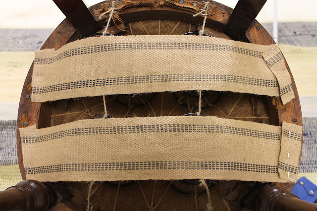 Designing Domesticity: Chair Restoration: Re-tying Springs/Upholstery ...