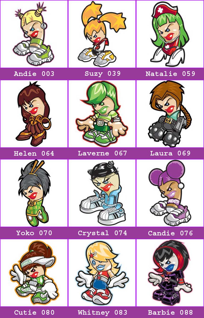 Dude Museum: G1 Dudettes