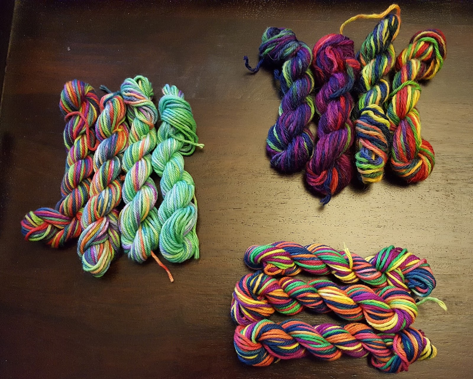 ChemKnits: Mini-skeins from Memory Lane