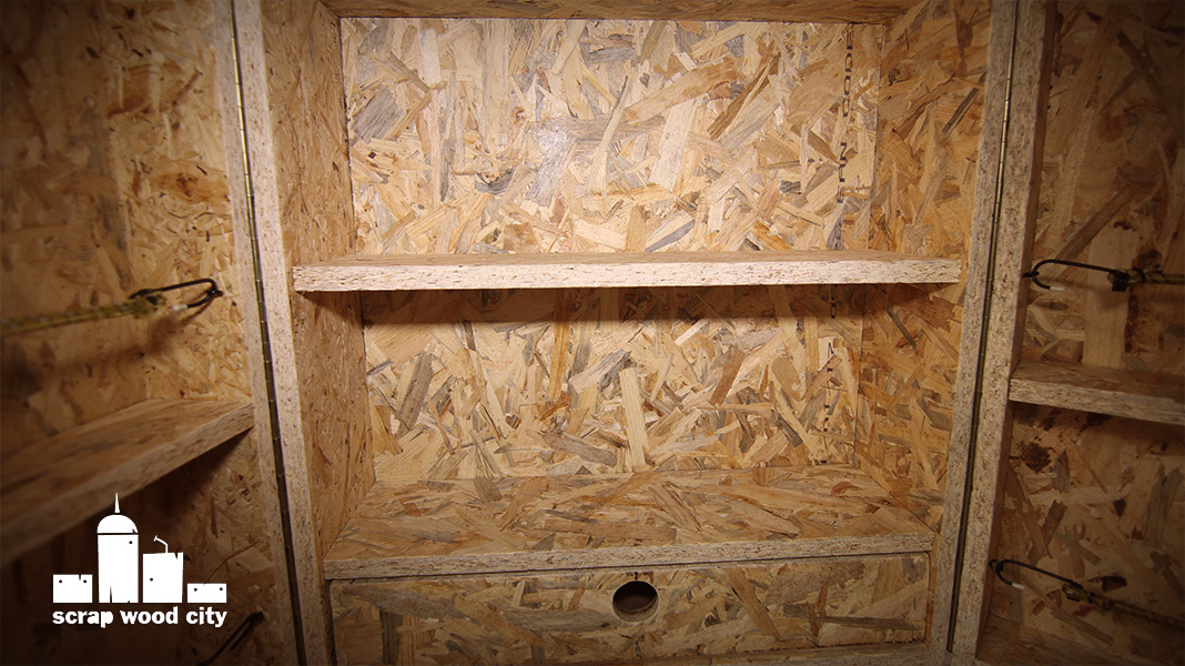 scrap wood city: How to make a cheap hanging workshop cabinet out of OSB