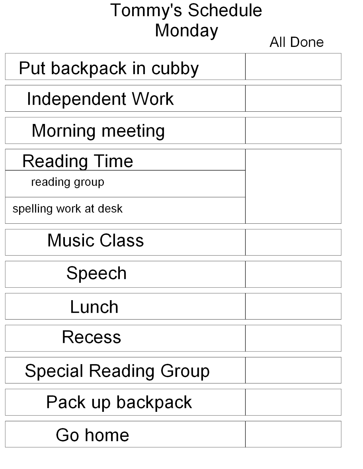Adventures in the ATC: Structured Learning Part 2 - Visual Schedules