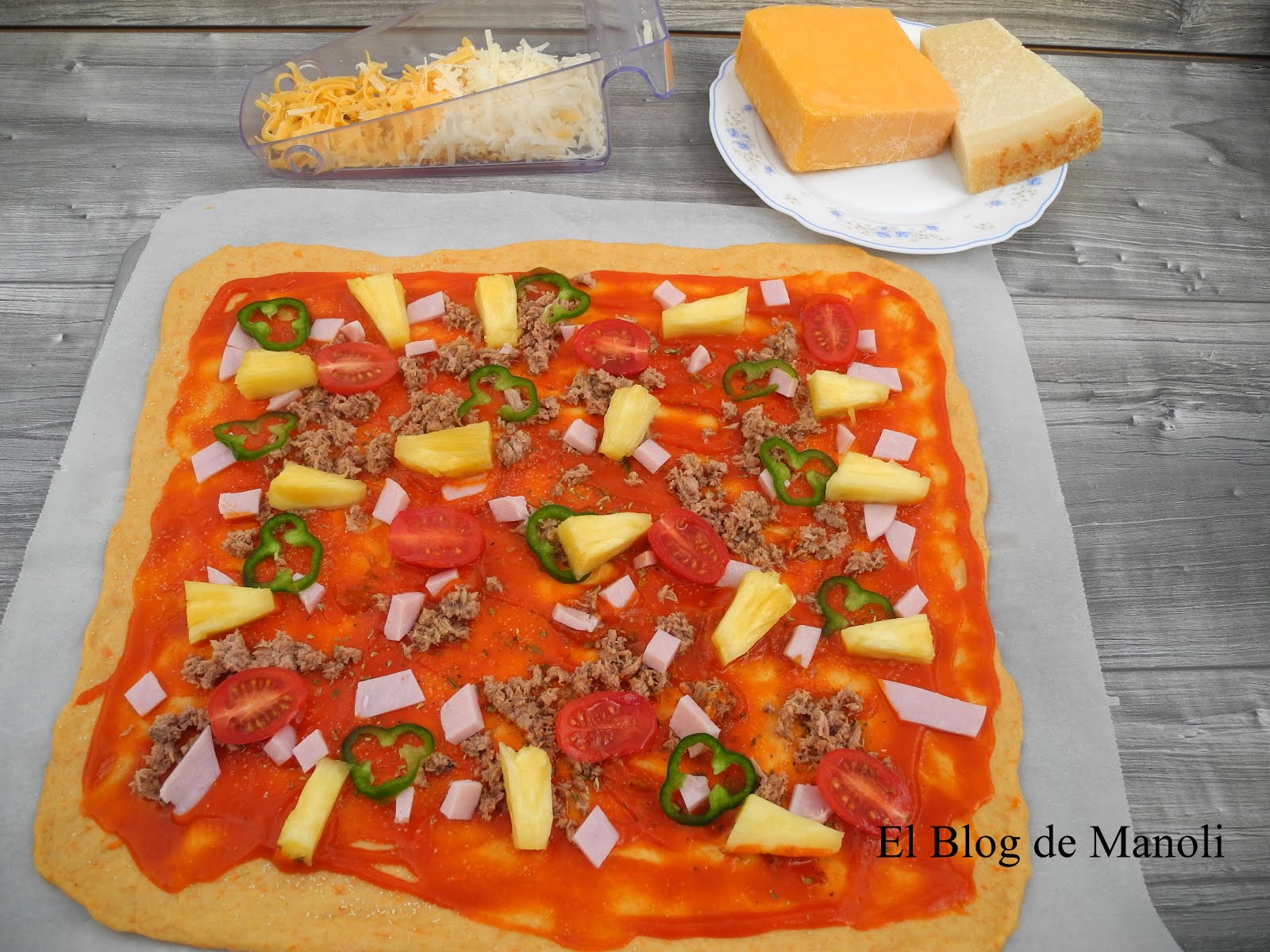 El blog de Manoli: Pizza con Masa de Zanahoria