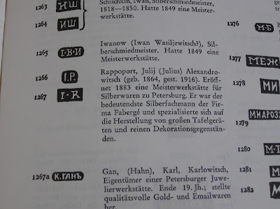 Fossils & Antiques: Faberge marks