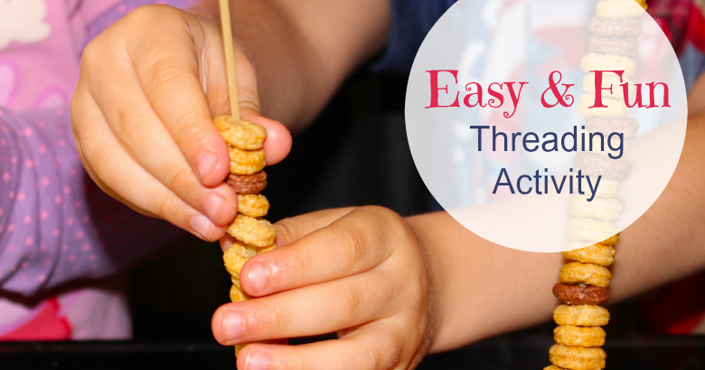 Pasta Threading Activity - Messy Little Monster