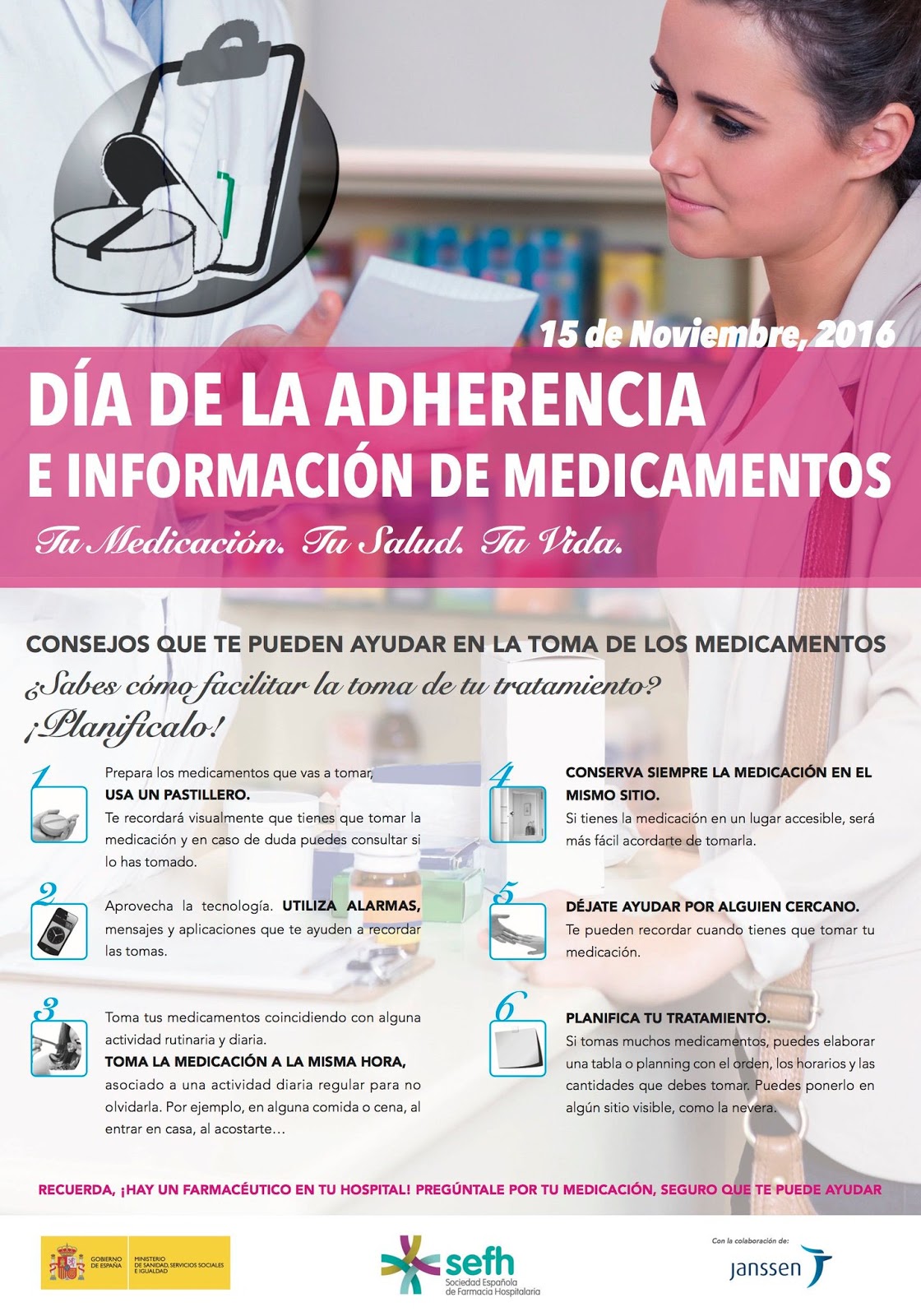 UFPE Hospital La Fe: Día de la adherencia 2016: tu medicación, tu salud ...