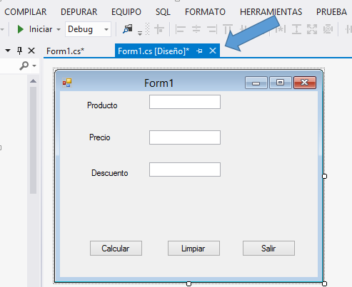 Aplicación de Windows Forms C#: Ejercicio Hecho en Windows Forms C#