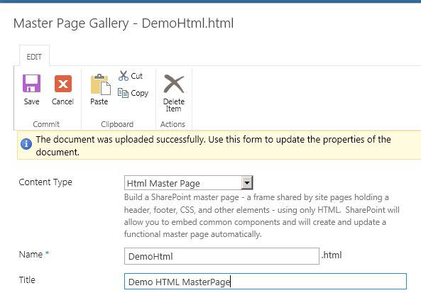 Bordering .NET: How to Create an HTML MasterPage for SharePoint 2013