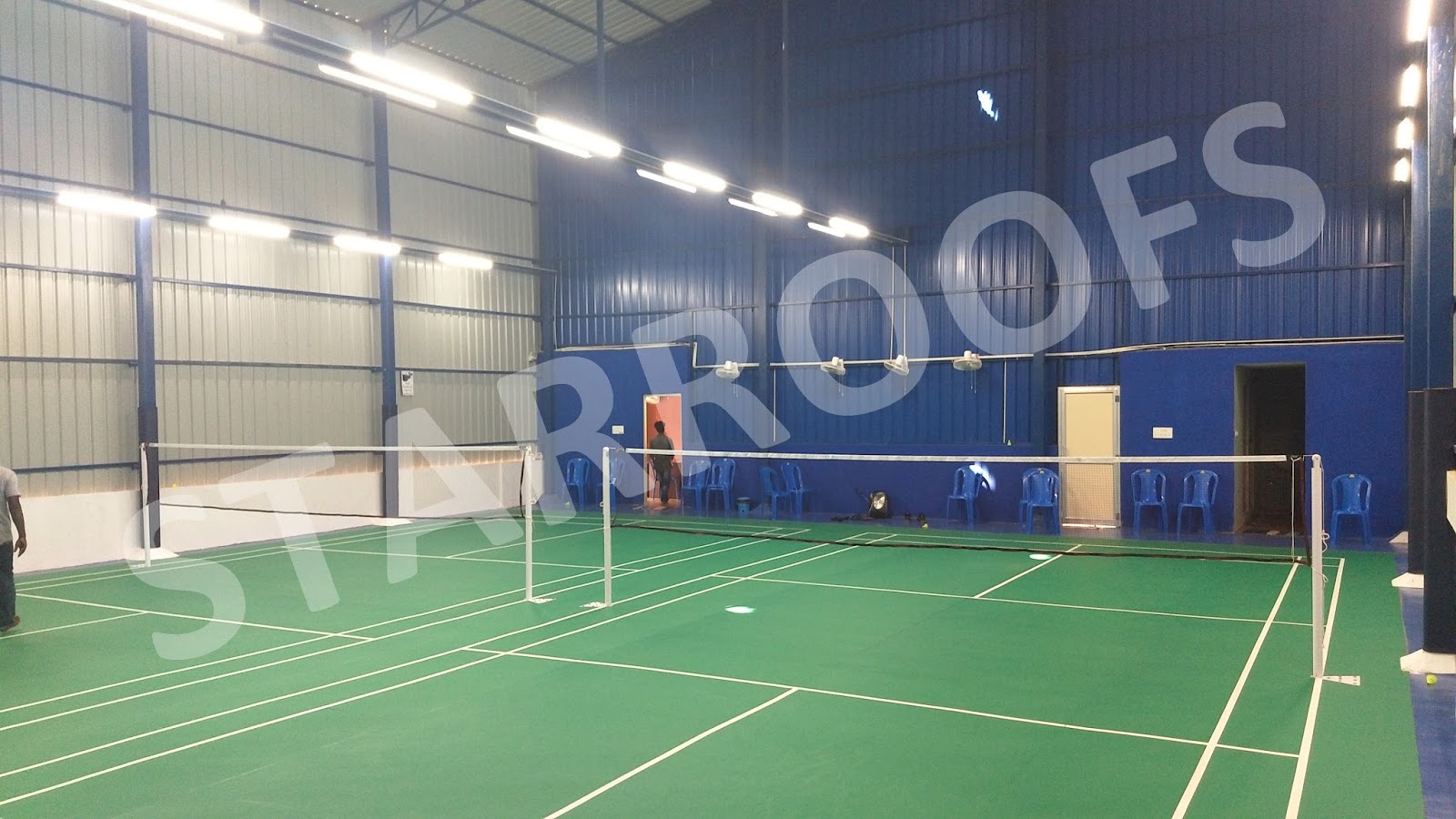 Badminton Court roofing in chennai