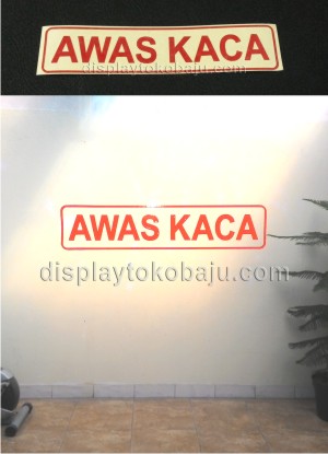 Awas Kaca Stiker ~ GRACE FASHION MANEKIN