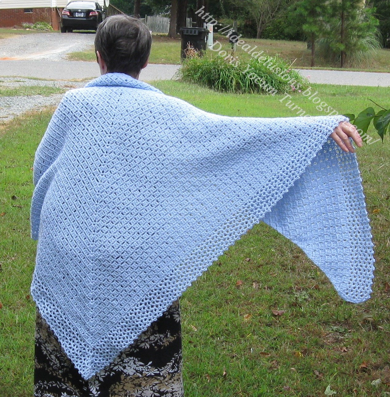 Ideal Delusions: So Simple Box Stitch Shawl