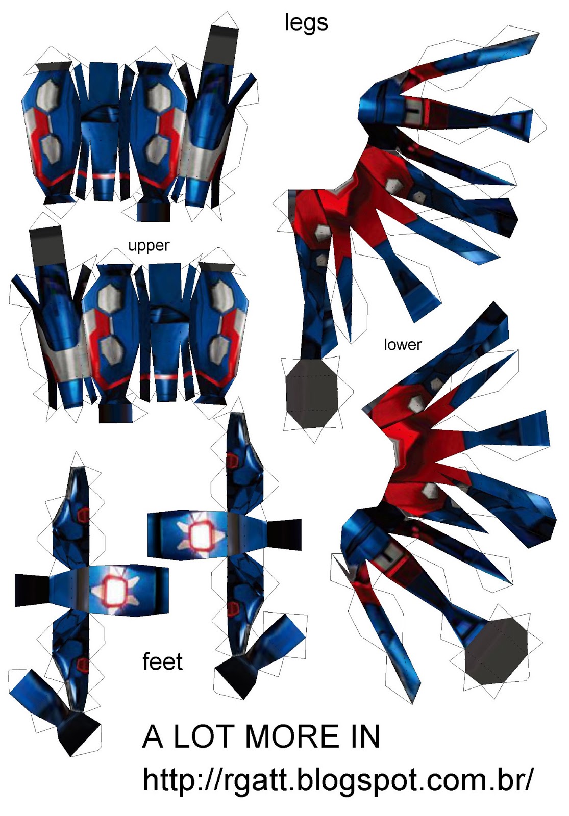 RGatt Personal Work and Tests: IRON PATRIOT FREE PAPERCRAFT