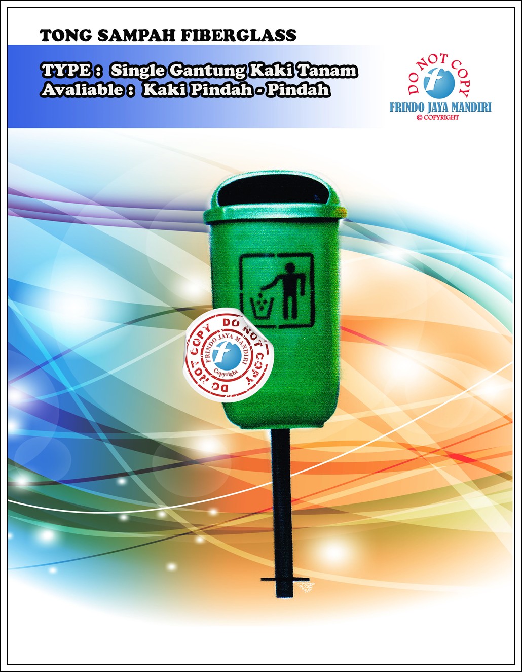 Tong Sampah Fiberglass / Tong Sampah Fiber: Tong Sampah Fiber Gantung ...