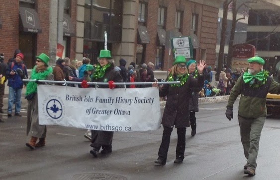 Canada's Anglo-Celtic Connections: BIFHSGO in St Patrick's Day Parade