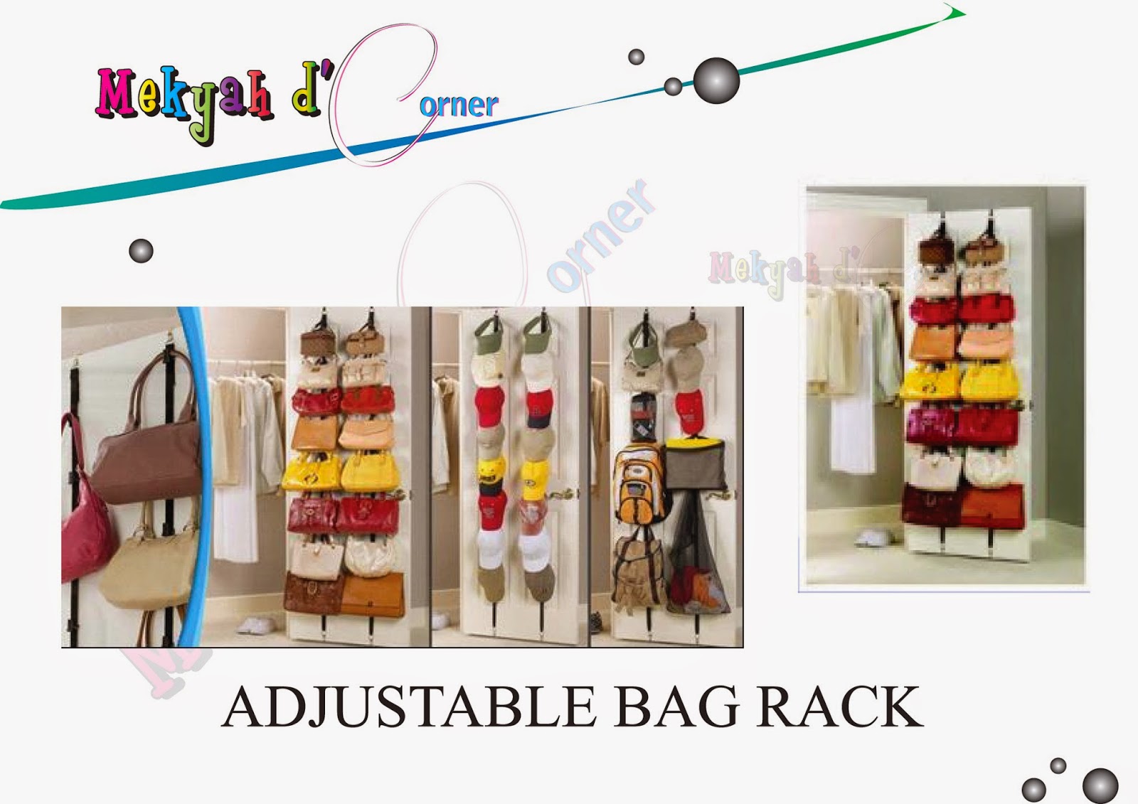 ~ M3RPA7I PUTIH ~: AMAZING SHOE RACK & ADJUSTABLE BAG RACK