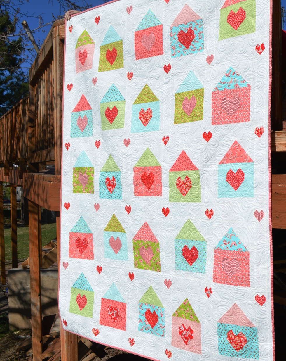 Happy Quilting: I Love House Blocks - Two New House Quilts!!!