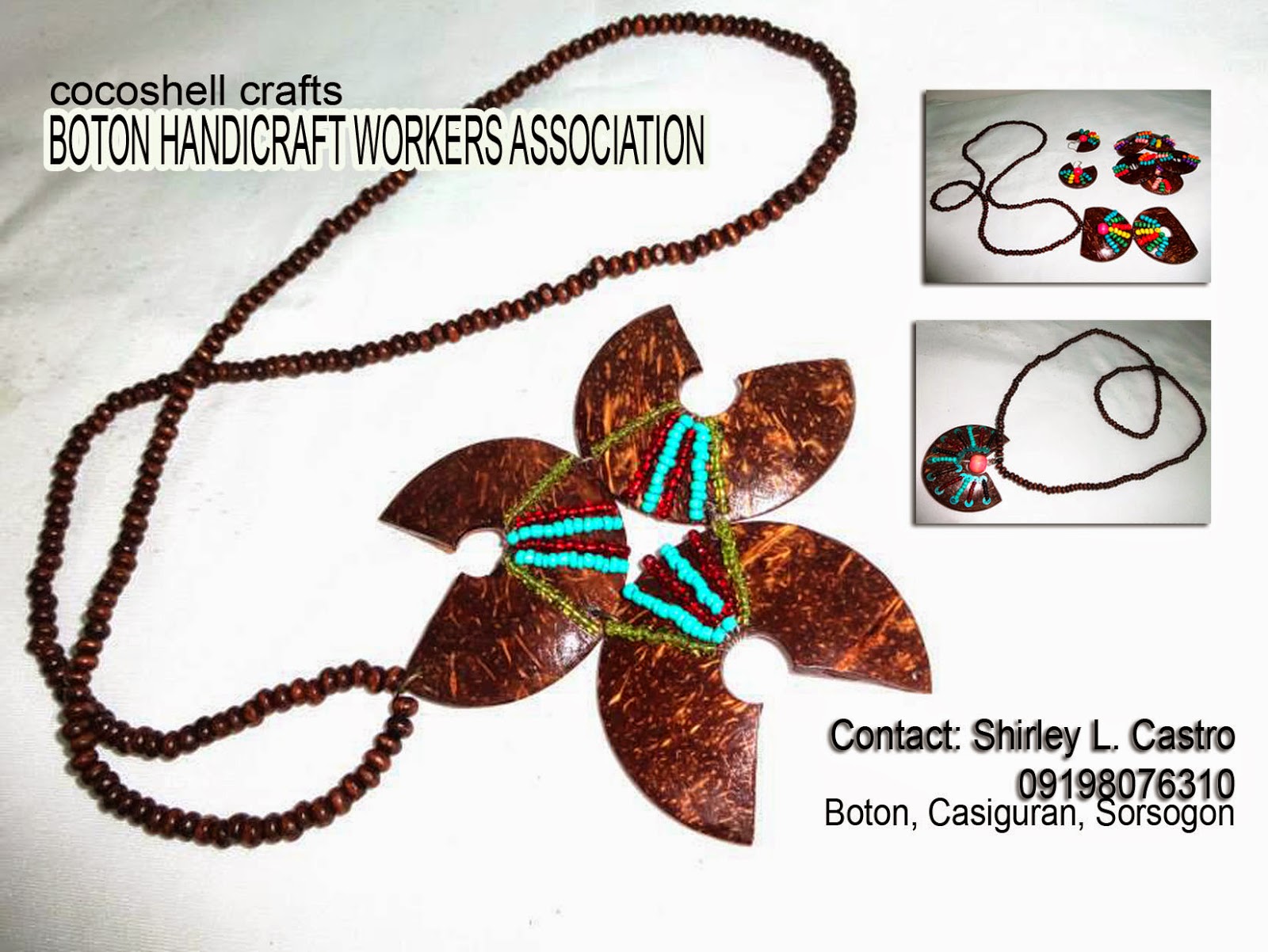 DTI CARP BIKOL Products: Coco shell & Pili shell fashion accessories ...
