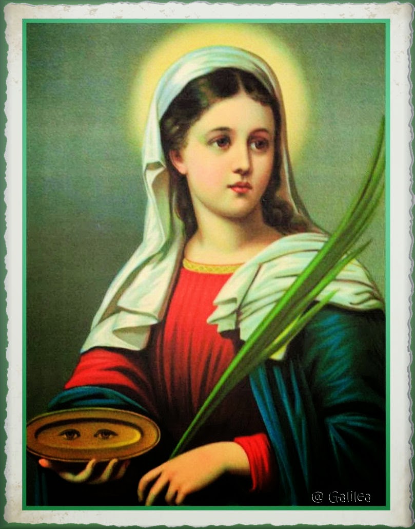 ® Santoral Católico ®: SANTA LUCÍA, MÁRTIR, 13 DE DICIEMBRE