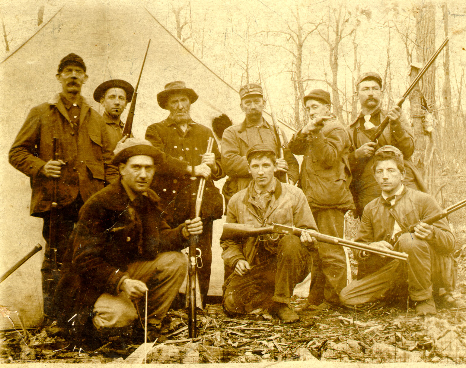 RIVETED: THE BRAND THAT STARTED IT ALL....early 1900's hunting jacket