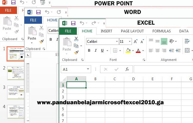 Pengenalan Tampilan Microsoft Excel 2010 | Panduan Belajar Microsoft ...