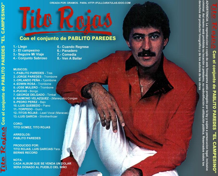 EL PUNTO SALSERO: TITO ROJAS-DISCOGRAFIA