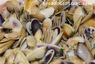 Bocados Caseros: Coquinas, Tallarinas al ajillo