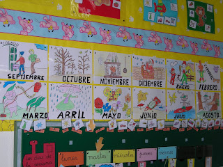 Maestra de Infantil: Carteles para los meses del año