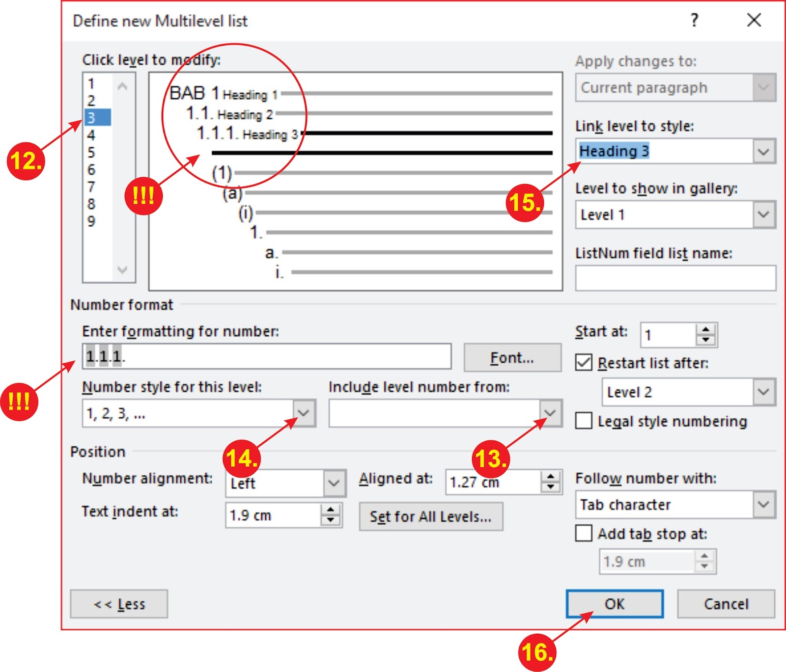 Instruktur Gadget, Komputer, dan Aplikasi: Cara Membuat Multilevel List ...