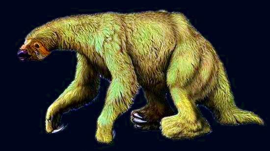 Dinosaurios animales prehistoricos: Perezoso Gigante, Megaterio ( Gran ...