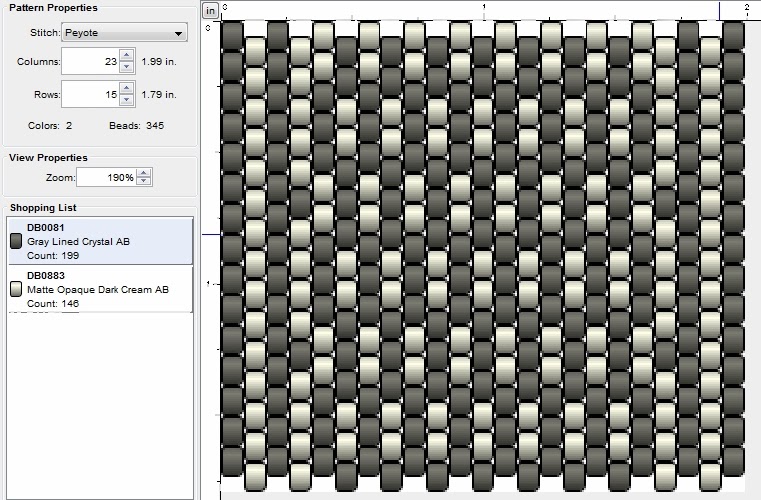 Imaginesque: Beading: Peyote Stitch Pattern 7