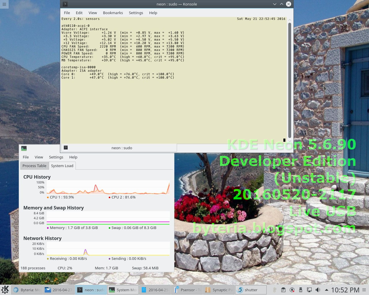 Byteria: Live KDE Neon Plasma (Wayland) Developer Edition Git-Unstable