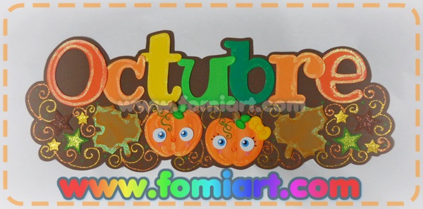 Letrero De Octubre /Fomiart