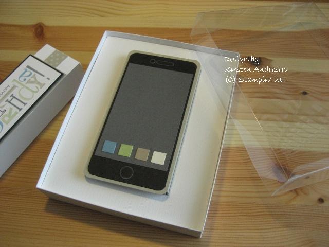 Kirsten Stempelkiste: I-Phone aus Papier