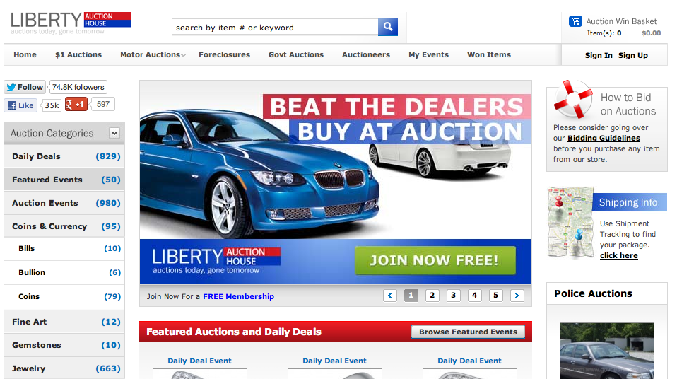 Police Auctions and Government Auction Information