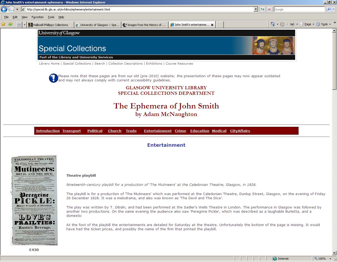 John Johnson Collection's Ephemera Resources blog: Ephemera at the ...
