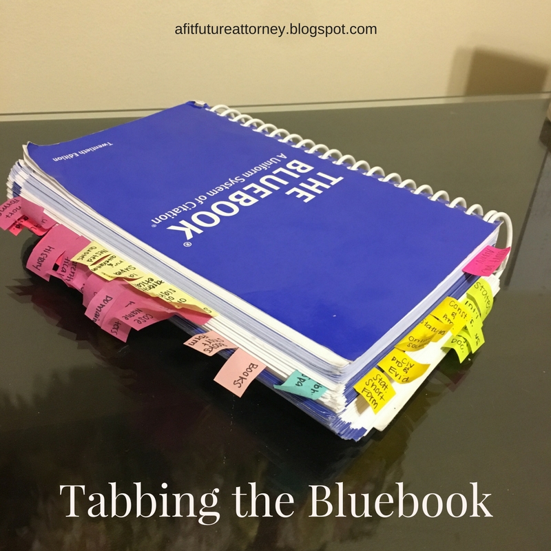 Tabbing the Bluebook
