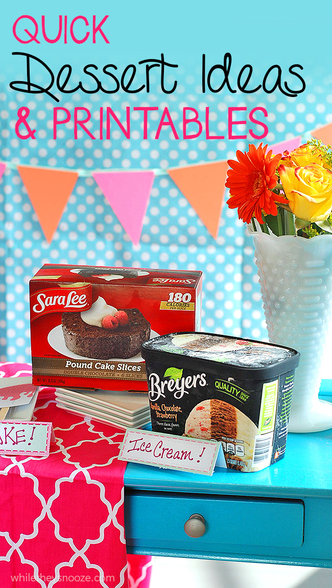 While They Snooze: Thinking Out of the Box - Quick Dessert Ideas and ...