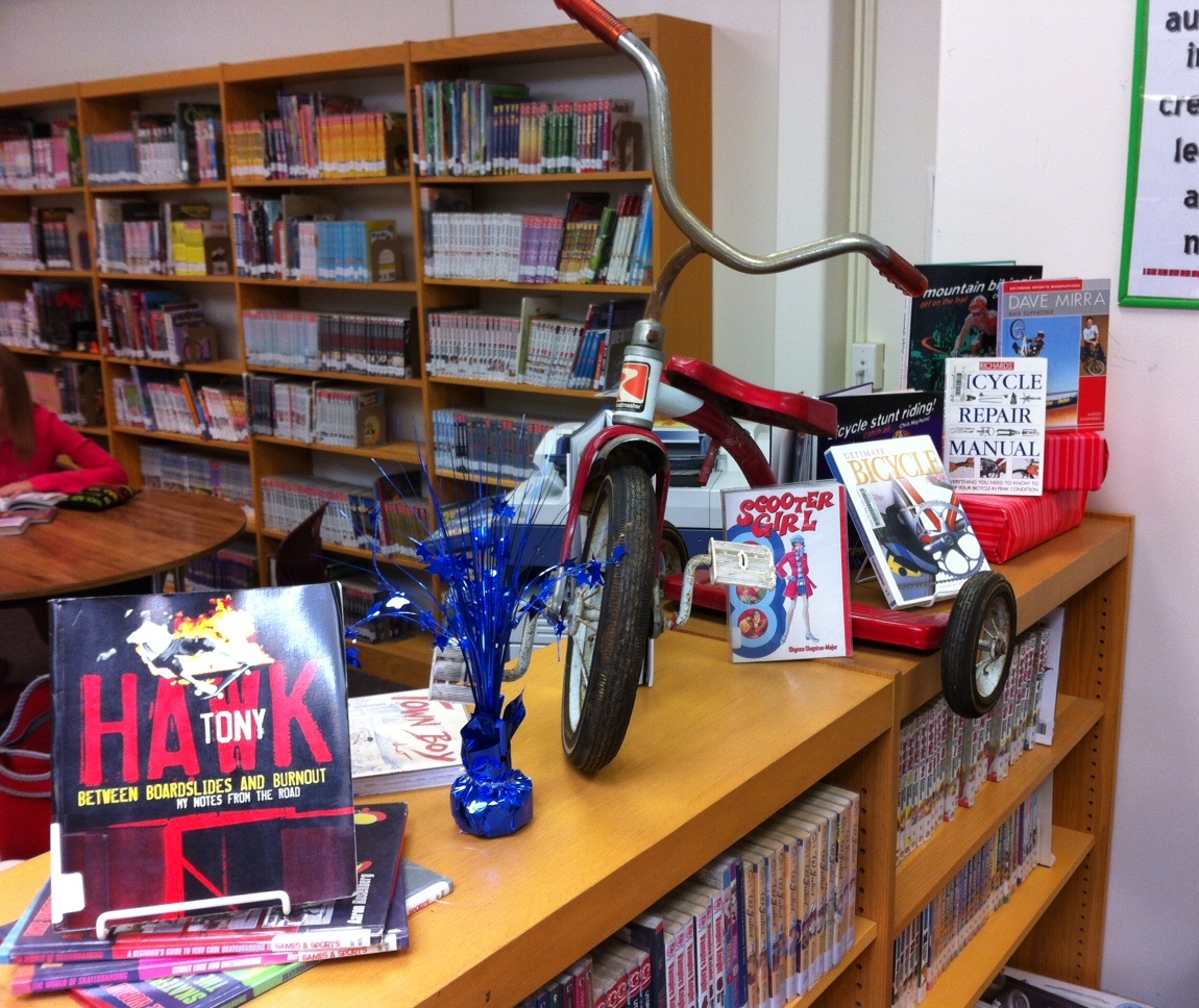 May Book Displays: Roll Into A Good Book